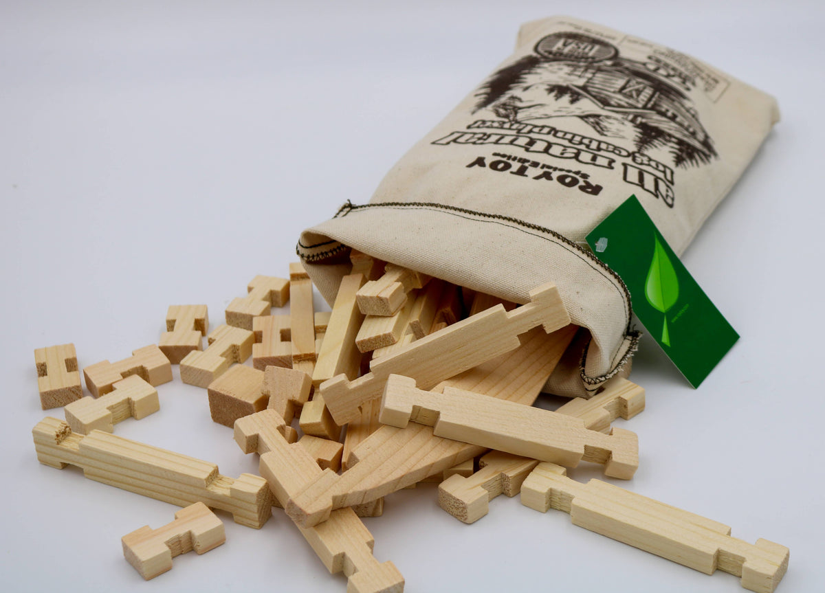 Roy Toy - Roy Toy All Natural Log Cabin – Modern Burlap