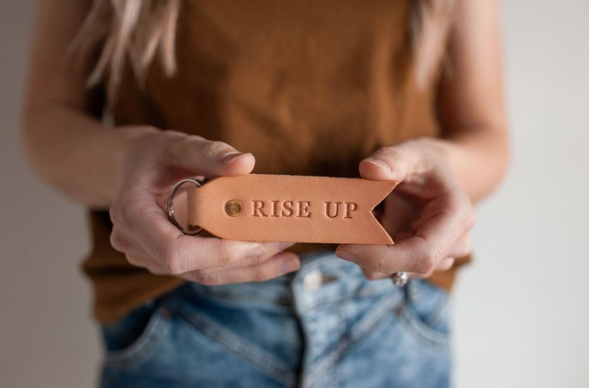 Dear Heart - Rise Up Key Fob | Christian Gift Keychain – Modern Burlap